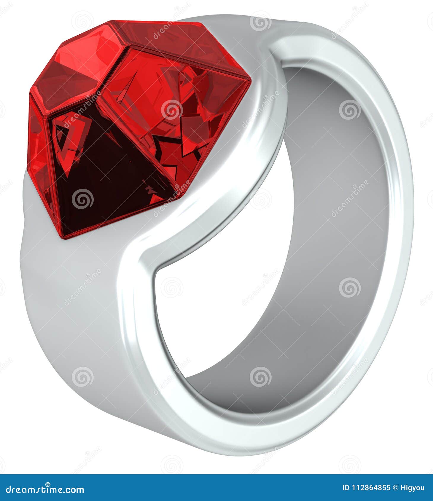 Ruby Ring stock illustration. Illustration of fashion - 112864855