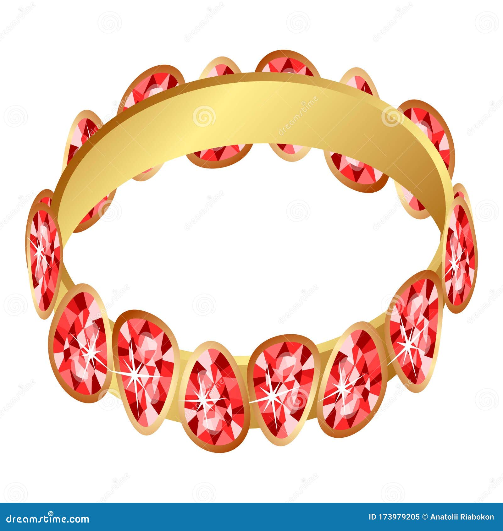 Jewellery Icon Cartoon Vector. Pearl Bracelet | CartoonDealer.com ...