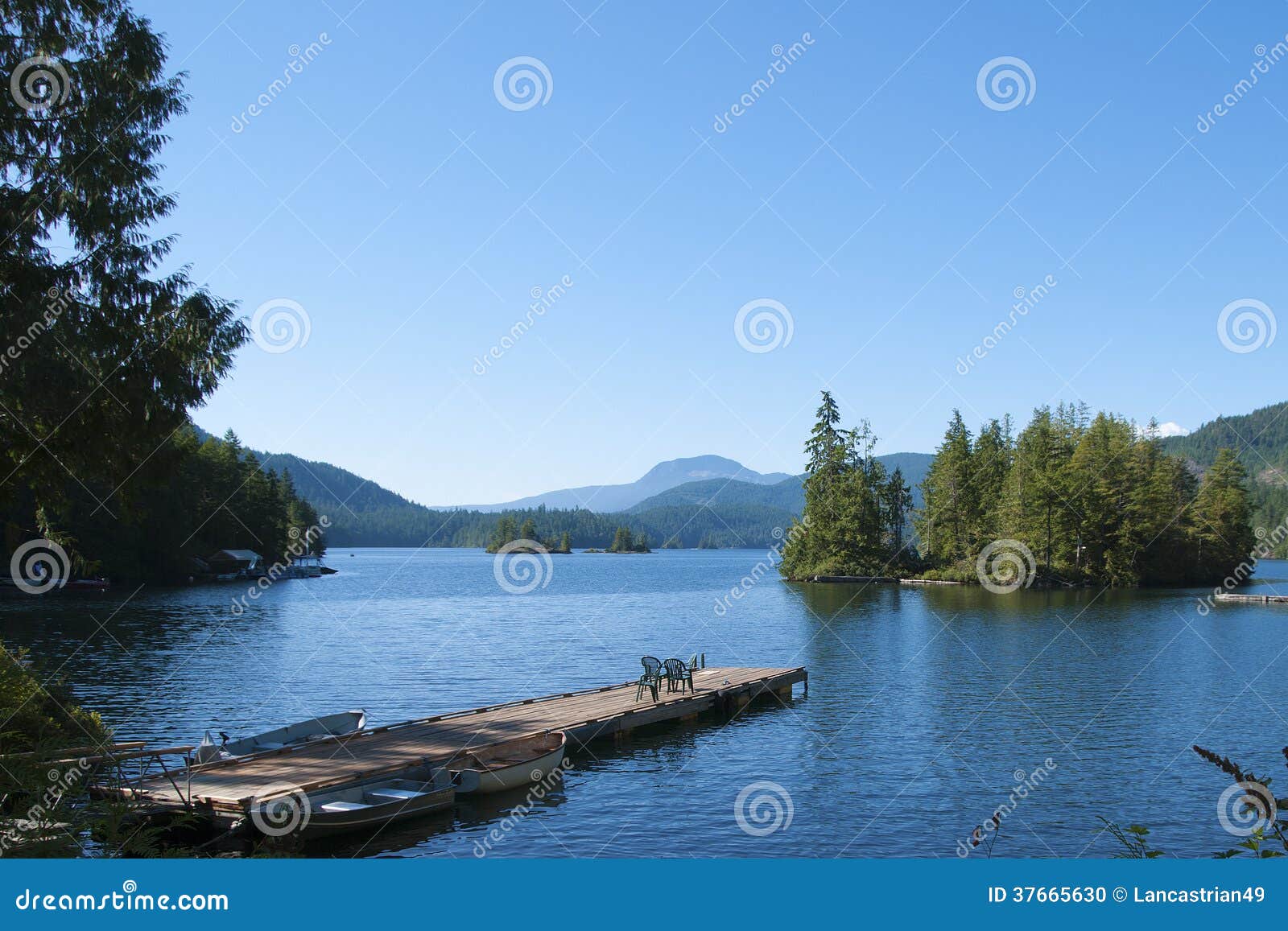 Ruby Lake stock photo. Image of jetty, blue, island, peaceful - 37665630