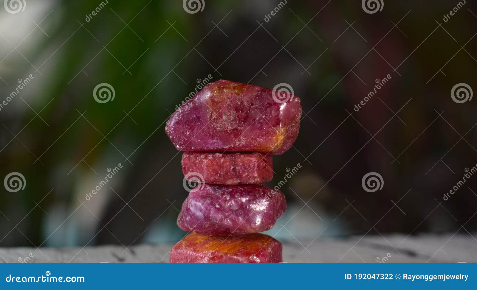 Ruby is a Large Cube. Red Gemstones are Rare and Have Expensive, Stock ...