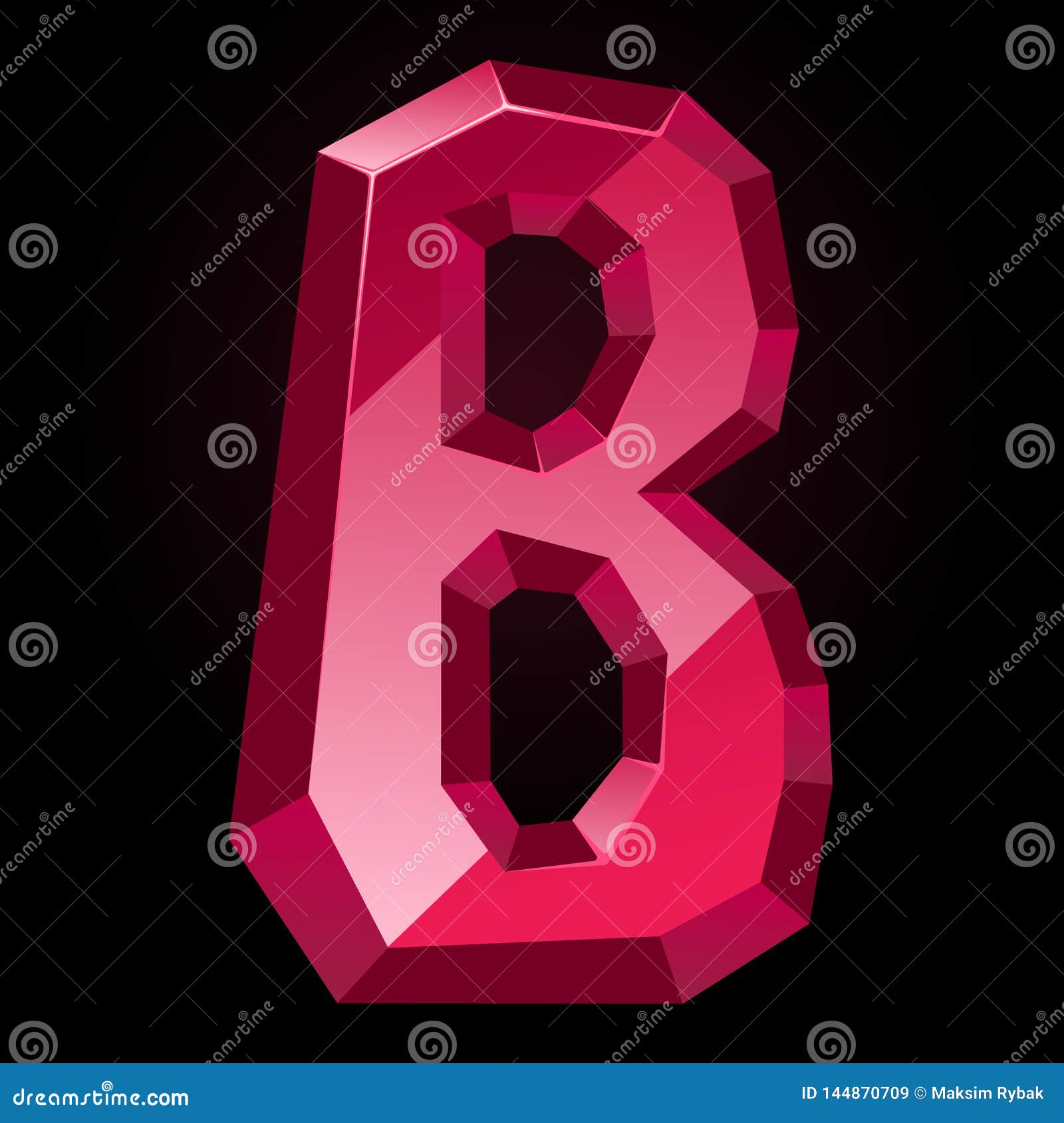 Ruby letter B stock vector. Illustration of gemstone - 144870709