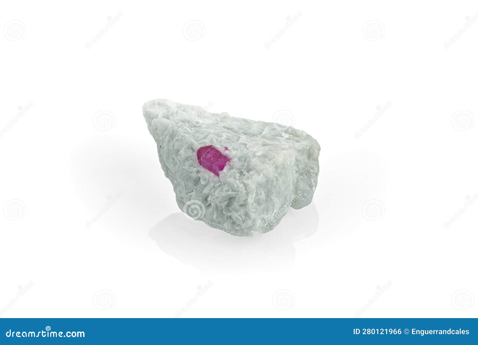 Ruby on Matrix Isolated on White Blackground Stock Photo - Image of ...