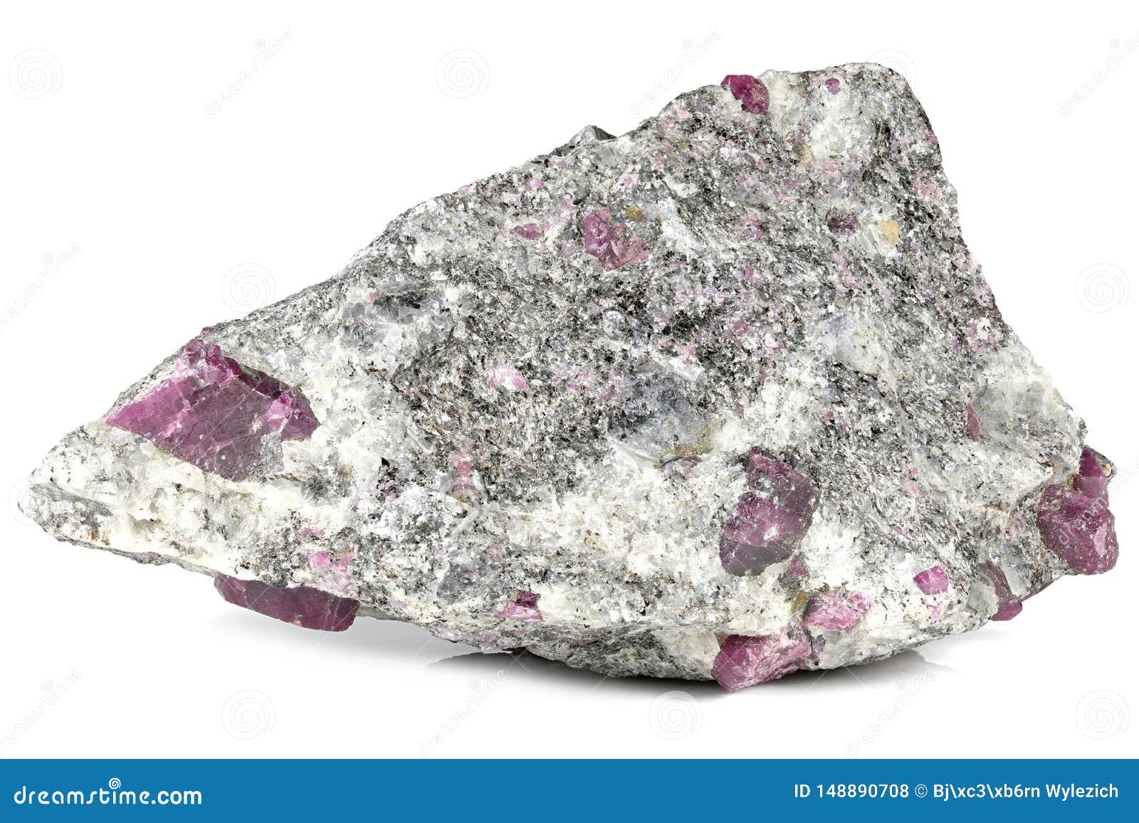 Ruby in matrix stock photo. Image of unprocessed, specimen - 148890708