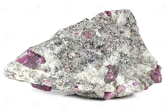 Ruby in matrix stock photo. Image of unprocessed, specimen - 148890708