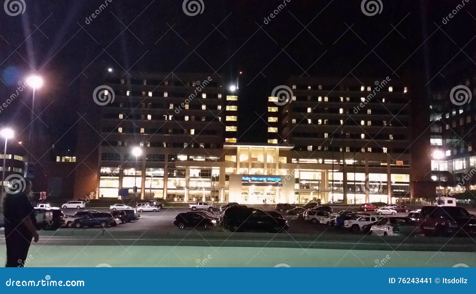Ruby Memorial Hospital at Night Editorial Photo - Image of morgantown ...