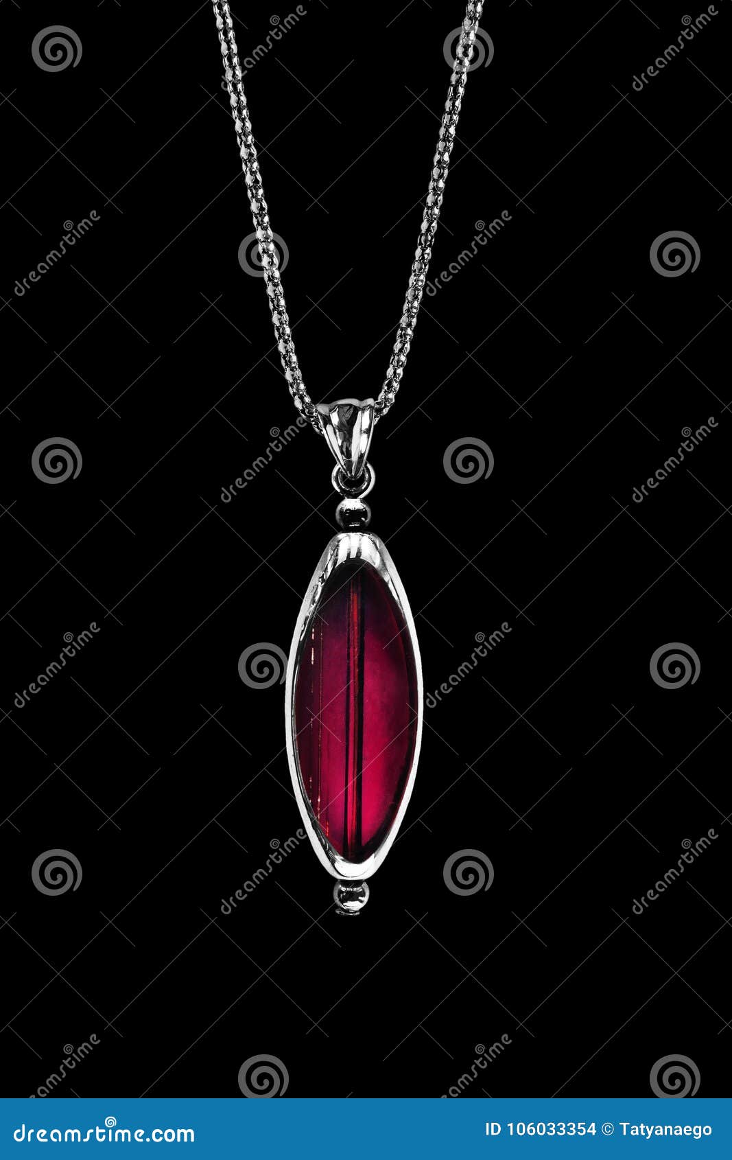 Ruby pendant isolated stock photo. Image of chain, bijou - 106033354