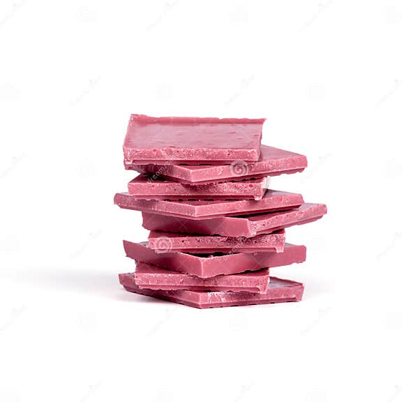Ruby pink chocolate, stock photo. Image of ruby, sugar - 221392006