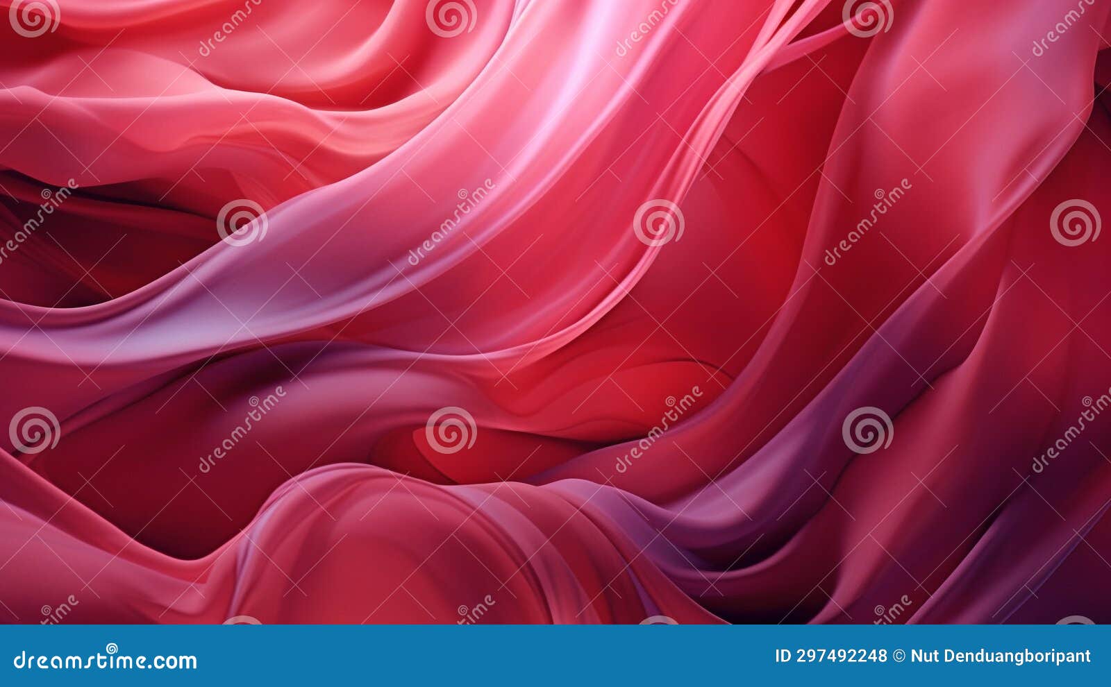 Ruby Red and Amethyst Purple Fluid Waves Abstract Pattern Stock ...