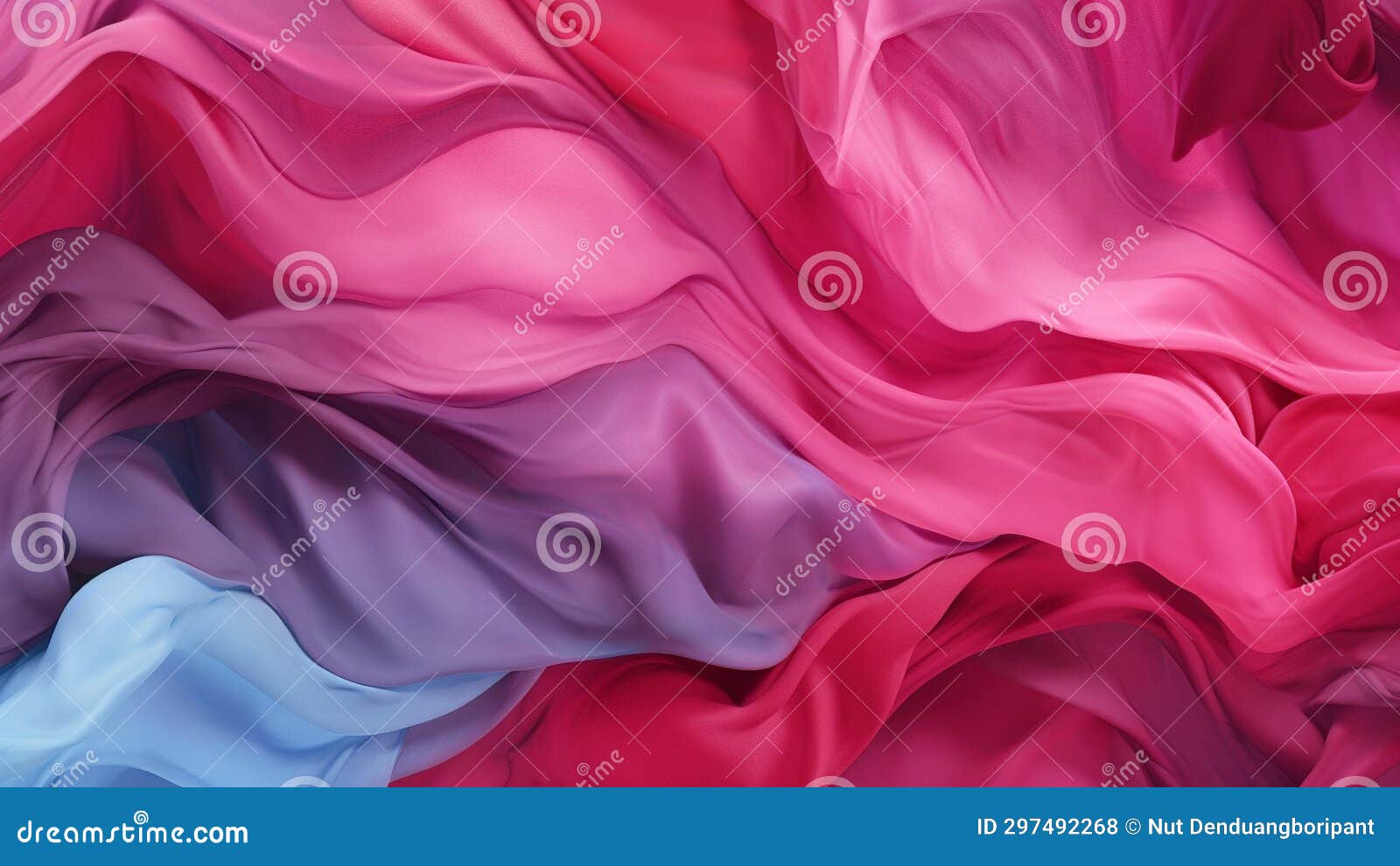 Ruby Red and Amethyst Purple Fluid Waves Abstract Pattern Stock ...