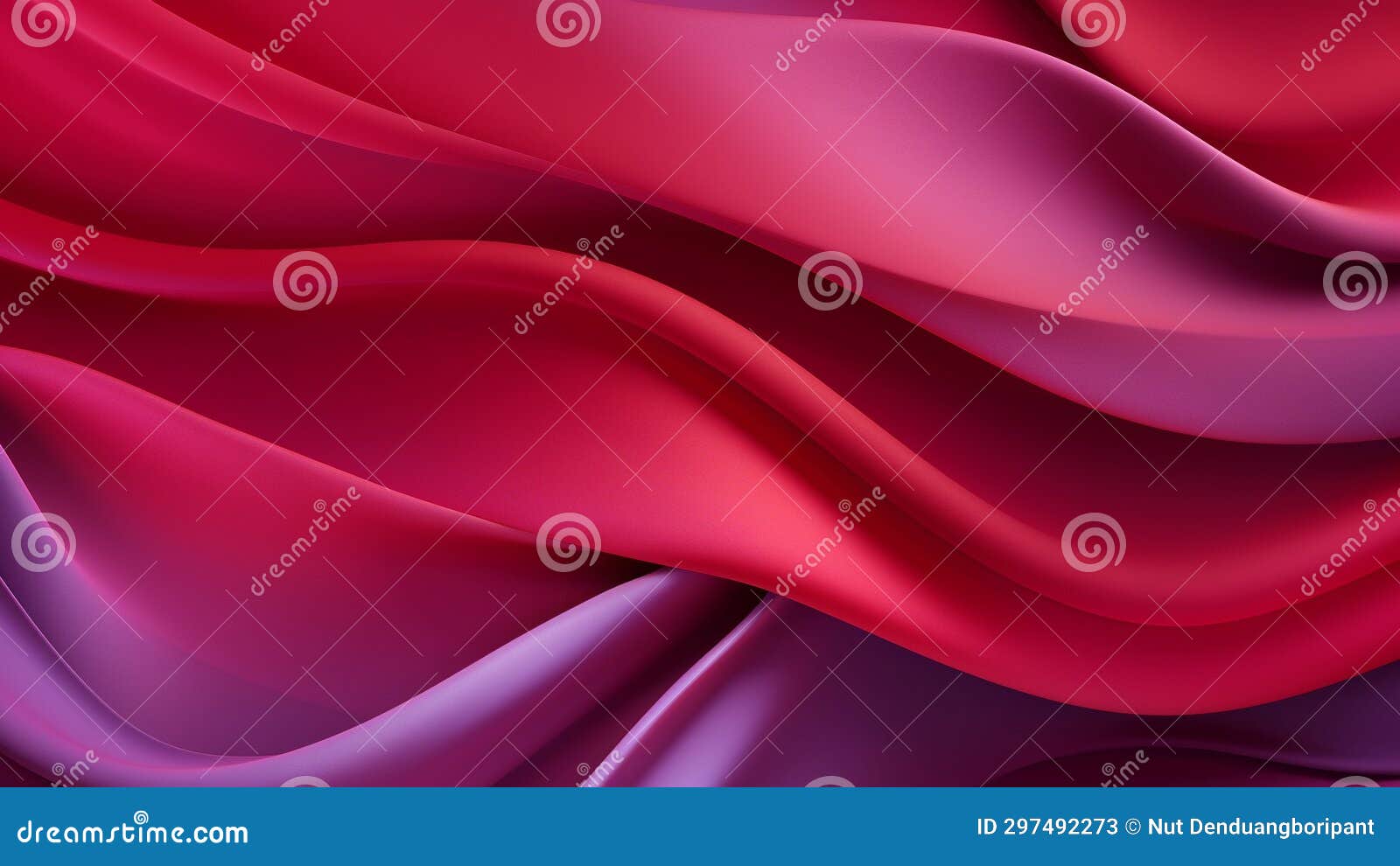 Ruby Red and Amethyst Purple Fluid Waves Abstract Pattern Stock ...