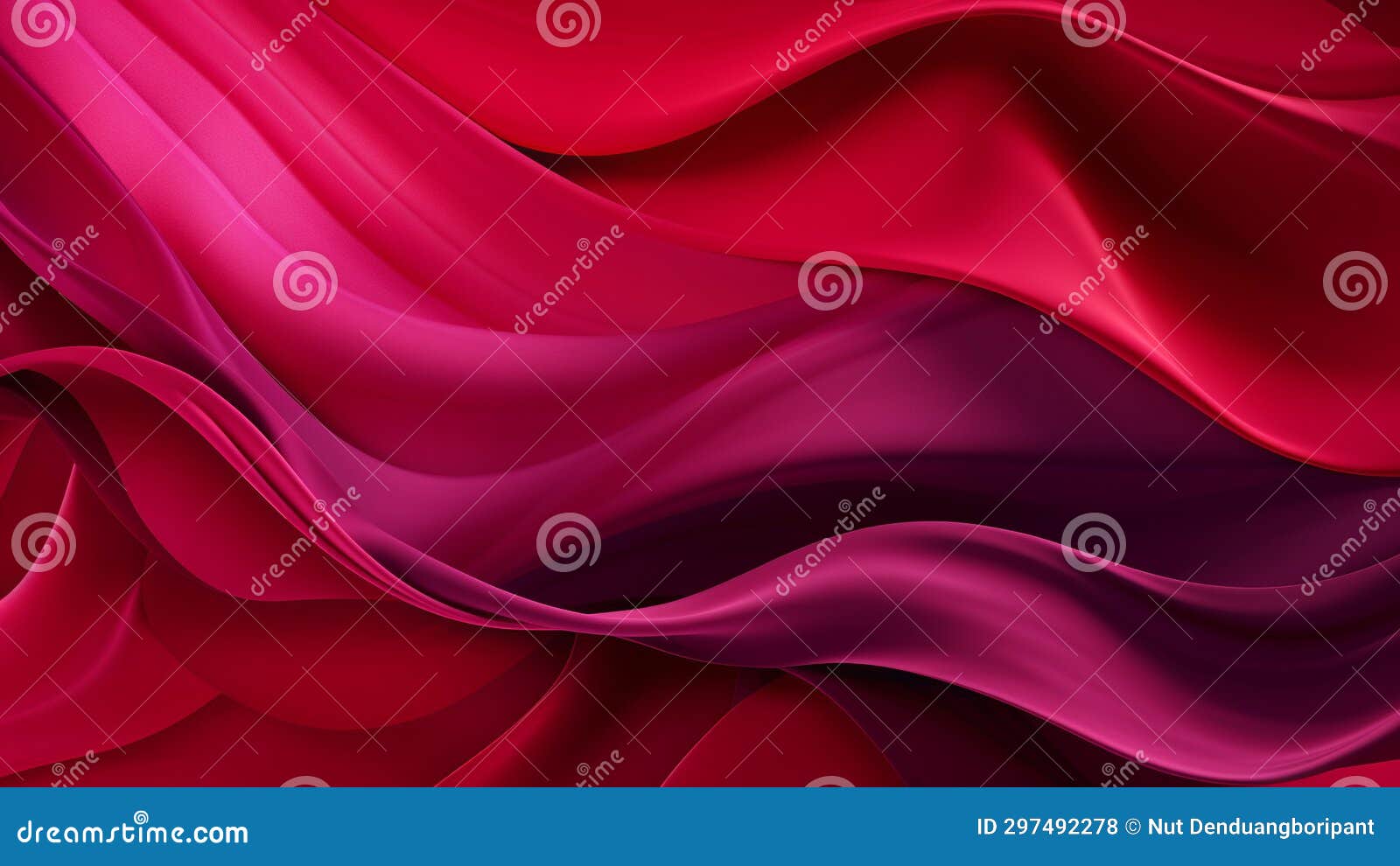 Ruby Red and Amethyst Purple Fluid Waves Abstract Pattern Stock ...