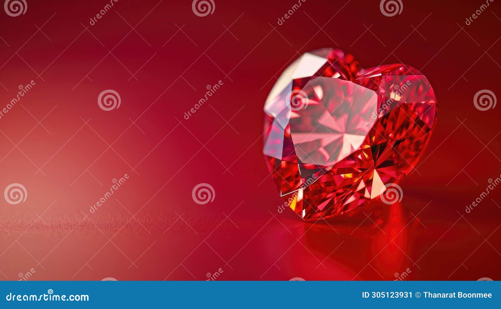 Ruby Red Diamond Heart Sparkling Against a Vivid Red Backdrop, Ai ...