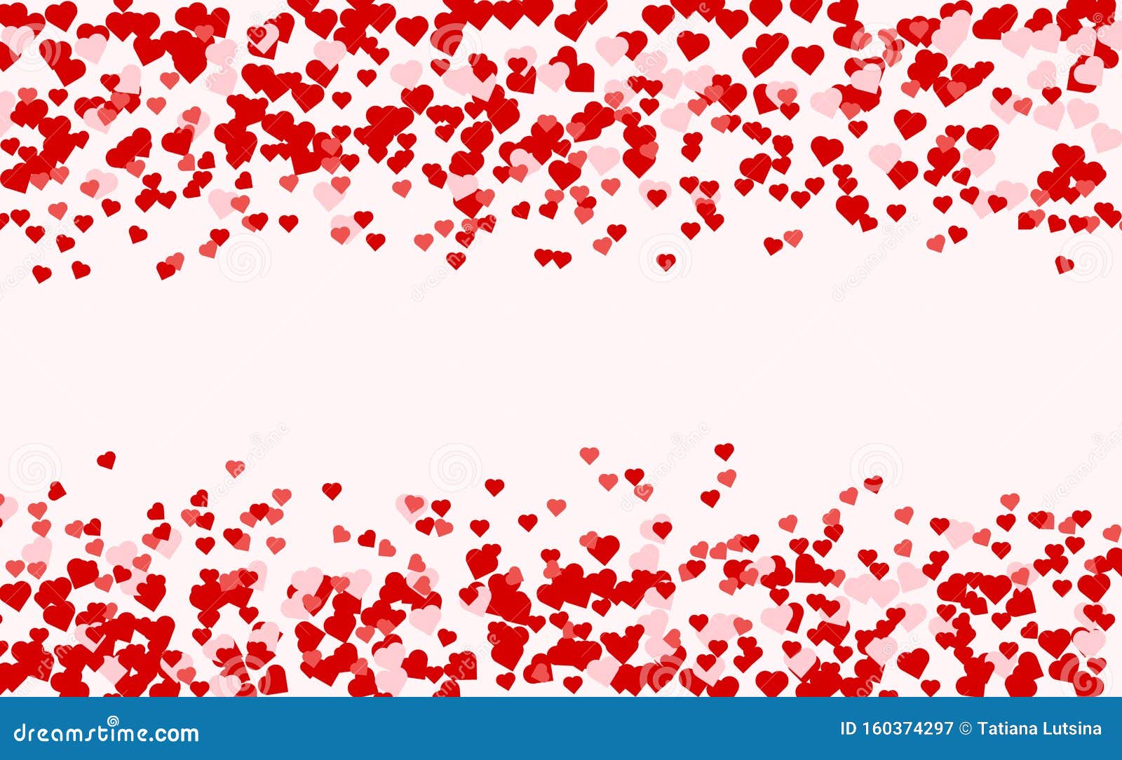 Ruby Red Flying Hearts Bright Love Passion Frame Border Background ...