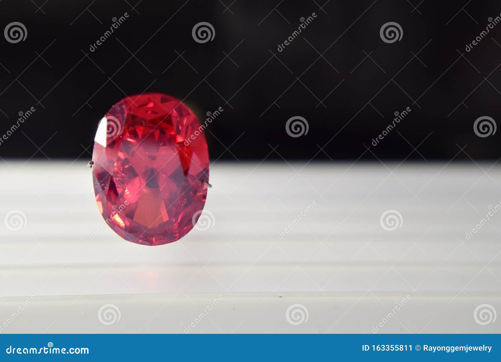 Ruby is Red Gem Beautiful by Nature for Making Expensive Stock Image ...