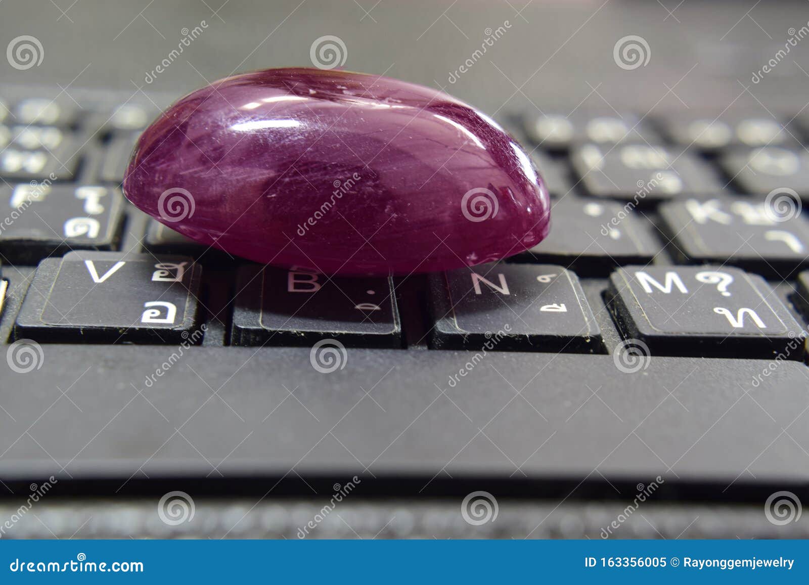 Ruby is Red Gem Beautiful by Nature for Making Expensive Stock Image ...