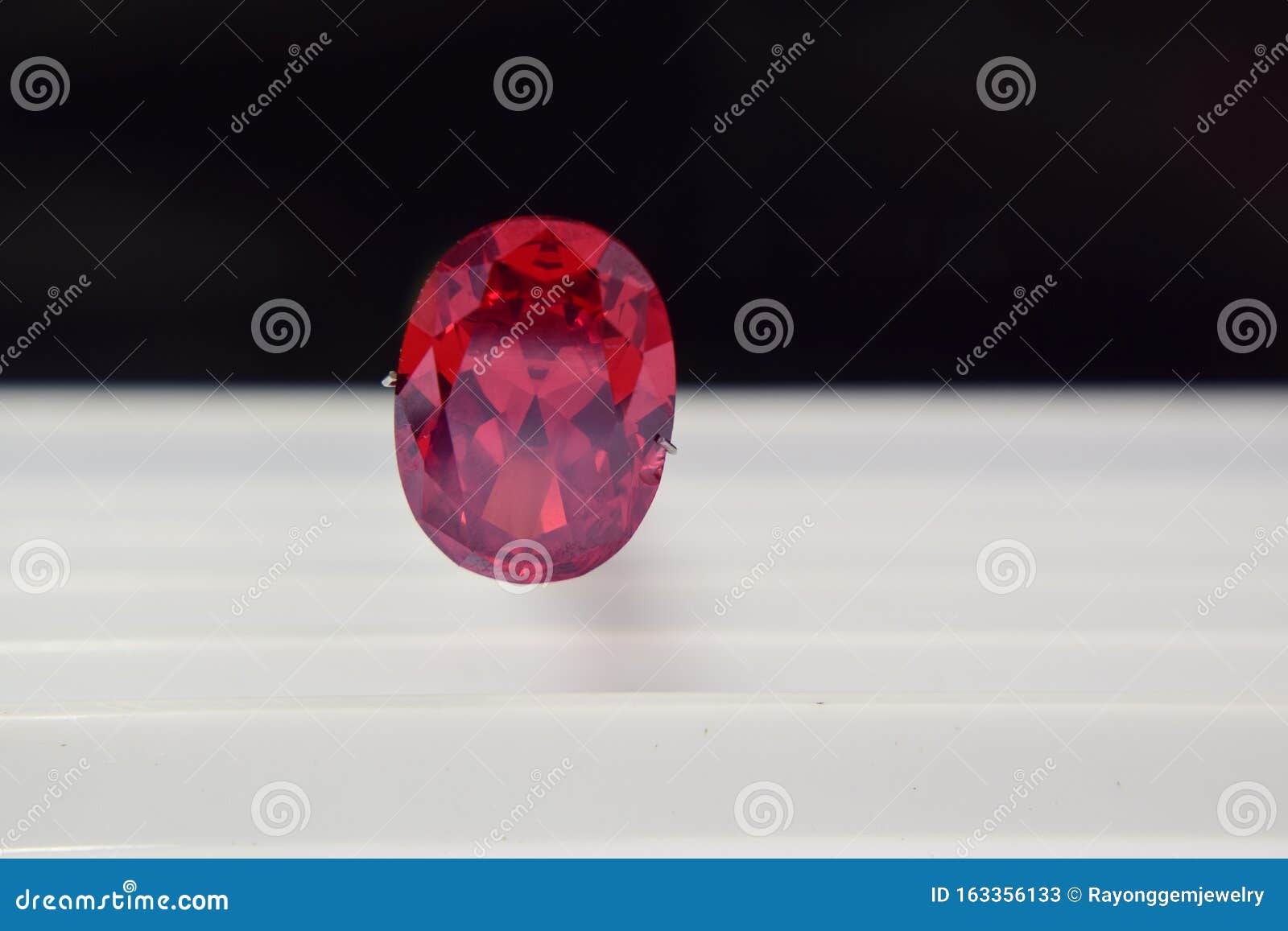 Ruby is Red Gem Beautiful by Nature for Making Expensive Stock Image ...