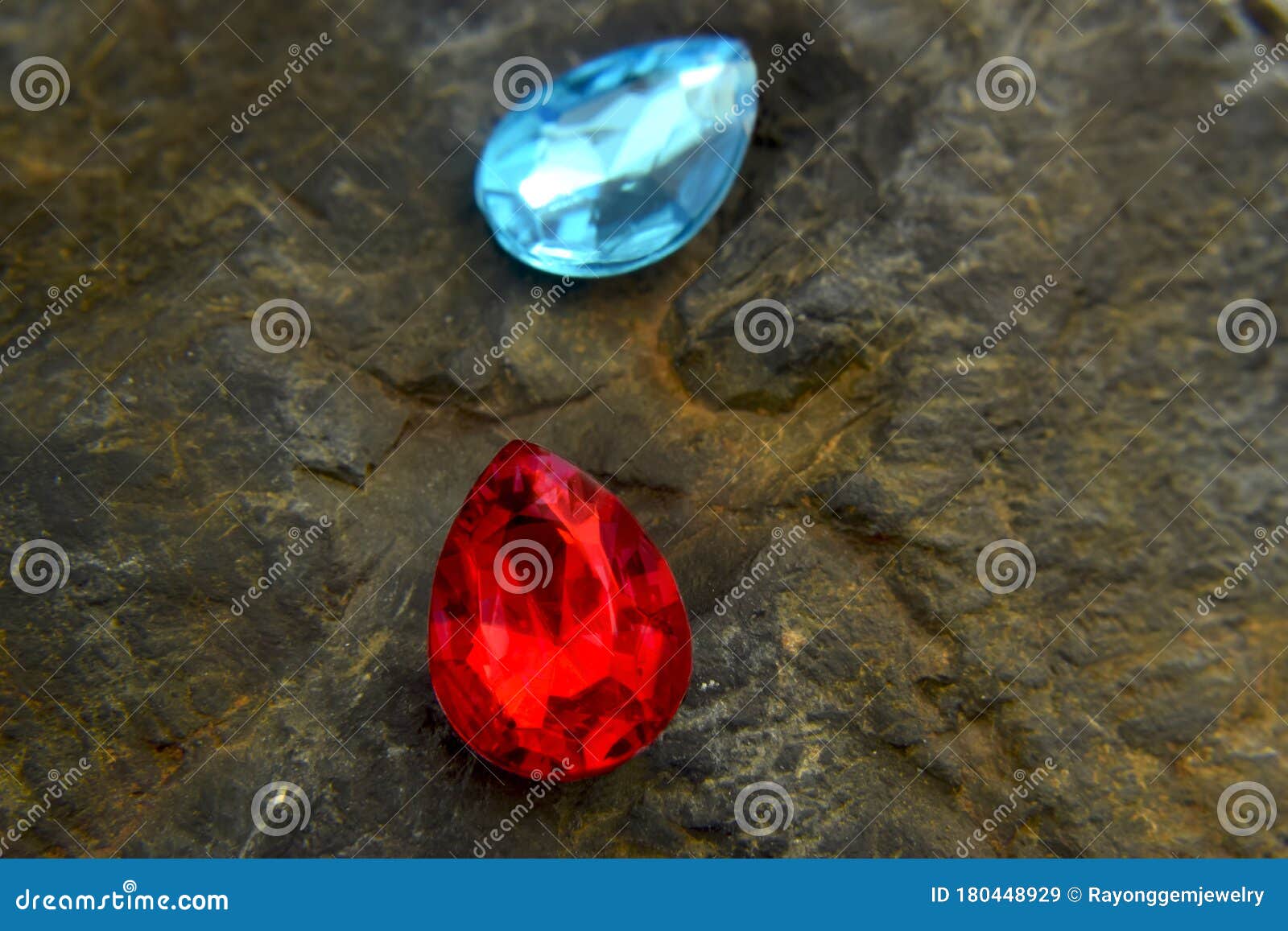 Ruby is Red Gem Beautiful, Rare and Expensive, Stock Image - Image of ...