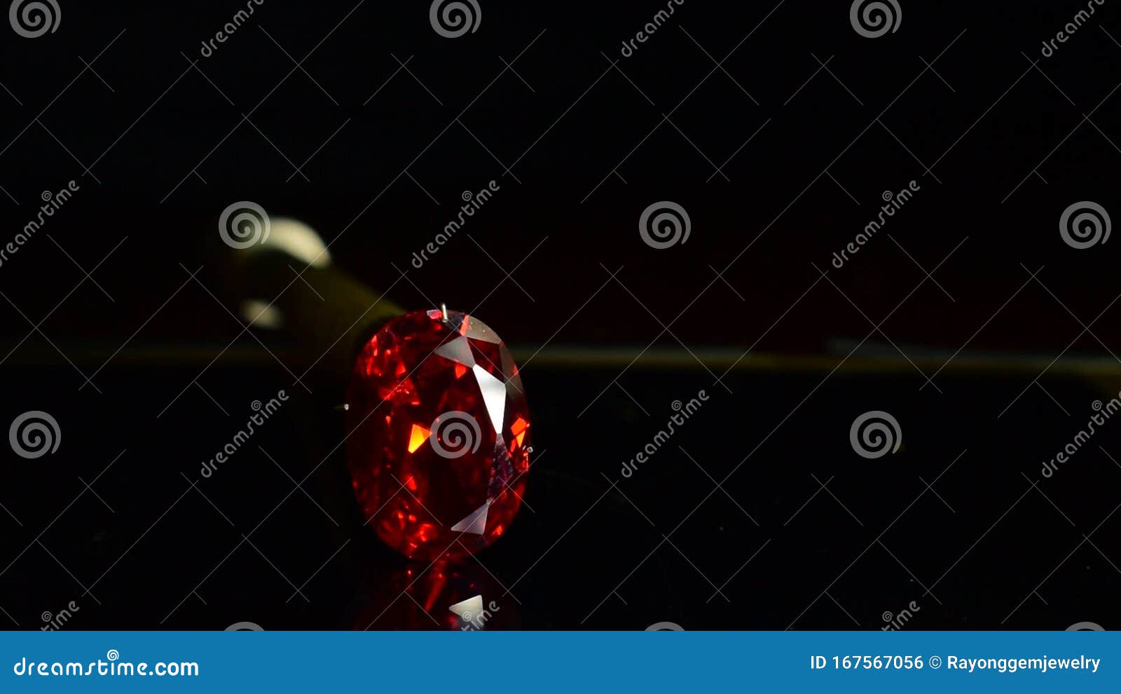 A Ruby is a Red Gemstone with a Beautiful Shine and Reflection. Stock ...