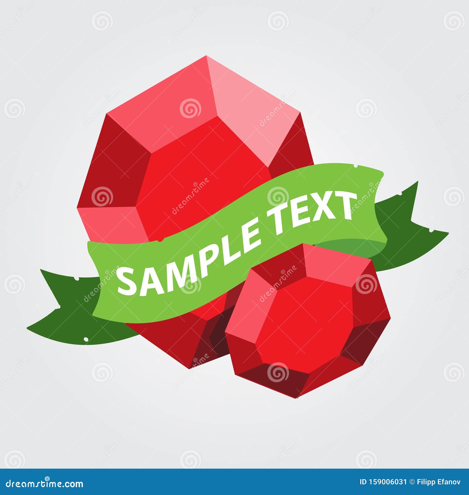 Ruby Red Icon. Precious Stones and Minerals Stock Illustration ...