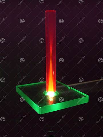 Ruby rod under laser beam stock image. Image of luminescence - 7895559