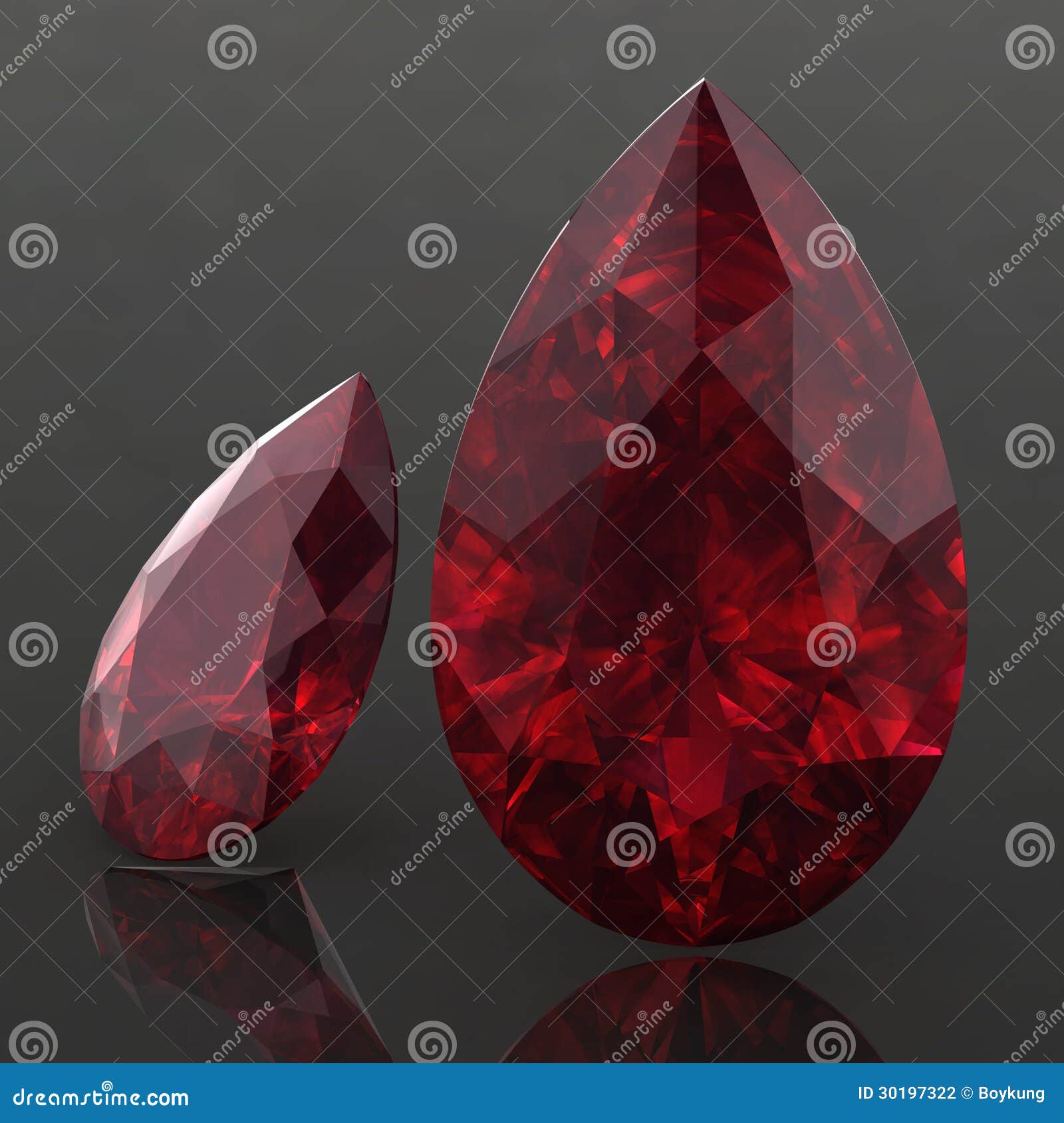 Ruby Or Rodolite Gemstone Funny Cartoon Character. Ruby Heart-cut ...