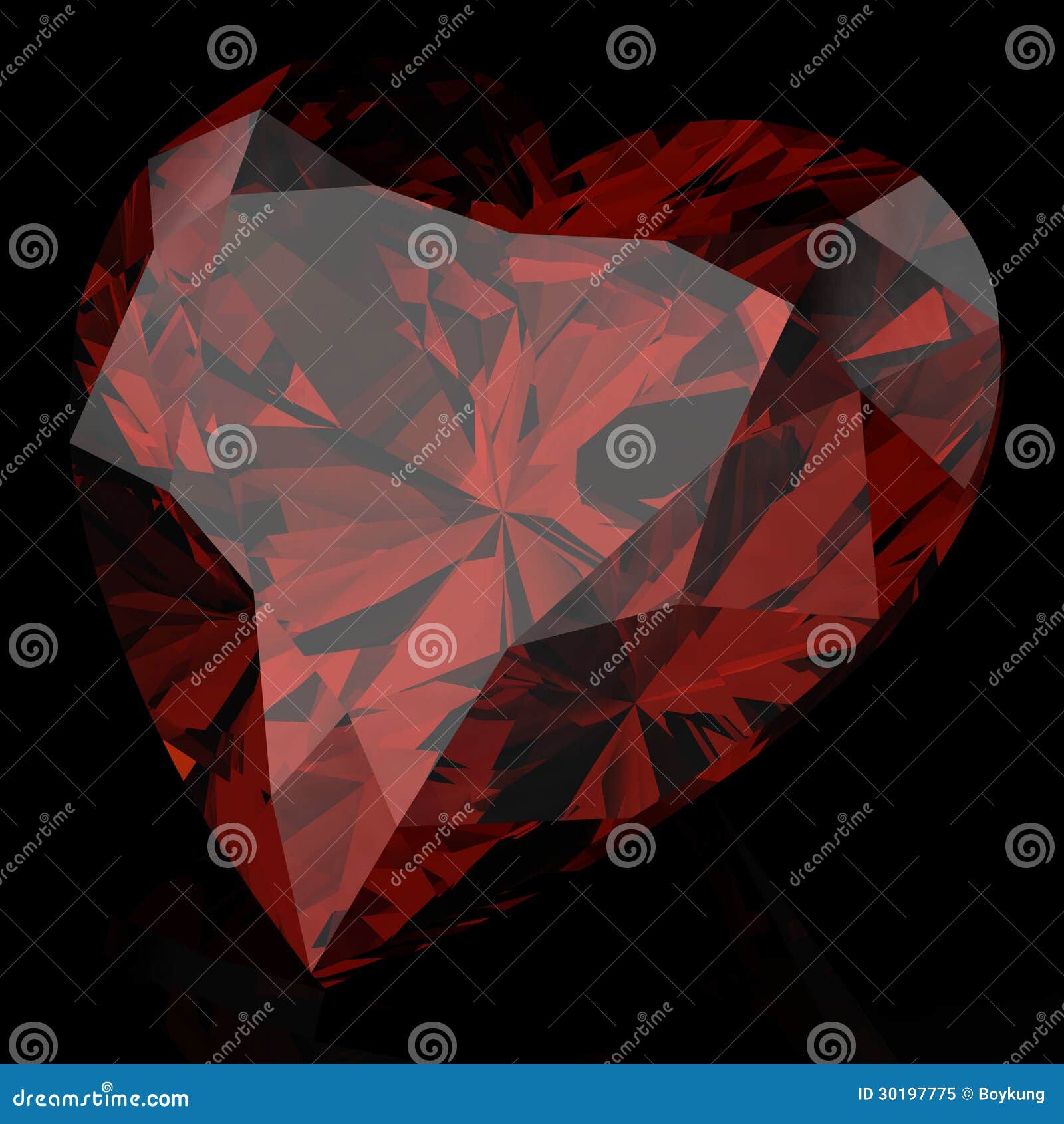 Ruby Or Rodolite Gemstone Funny Cartoon Character. Ruby Heart-cut ...