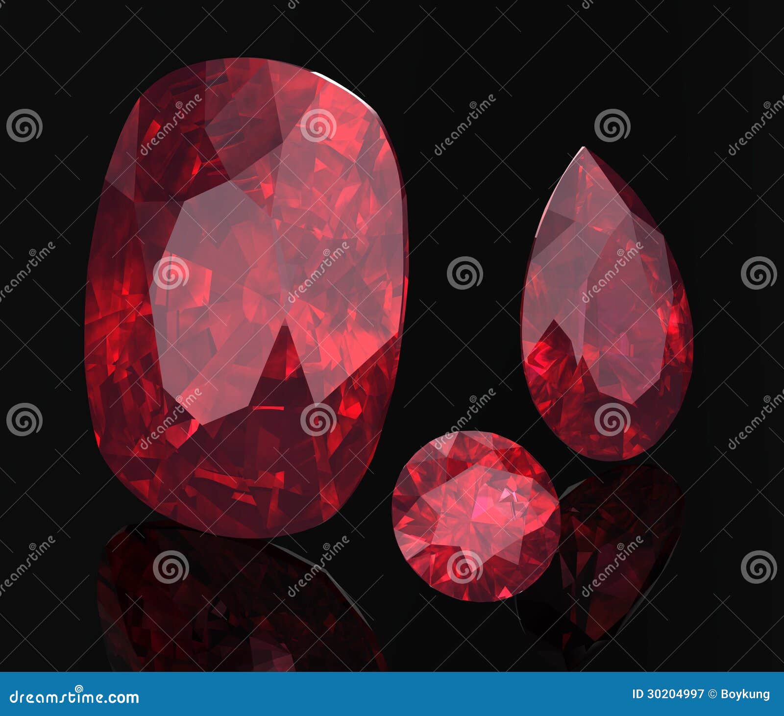 Ruby Or Rodolite Gemstone Funny Cartoon Character. Ruby Heart-cut ...