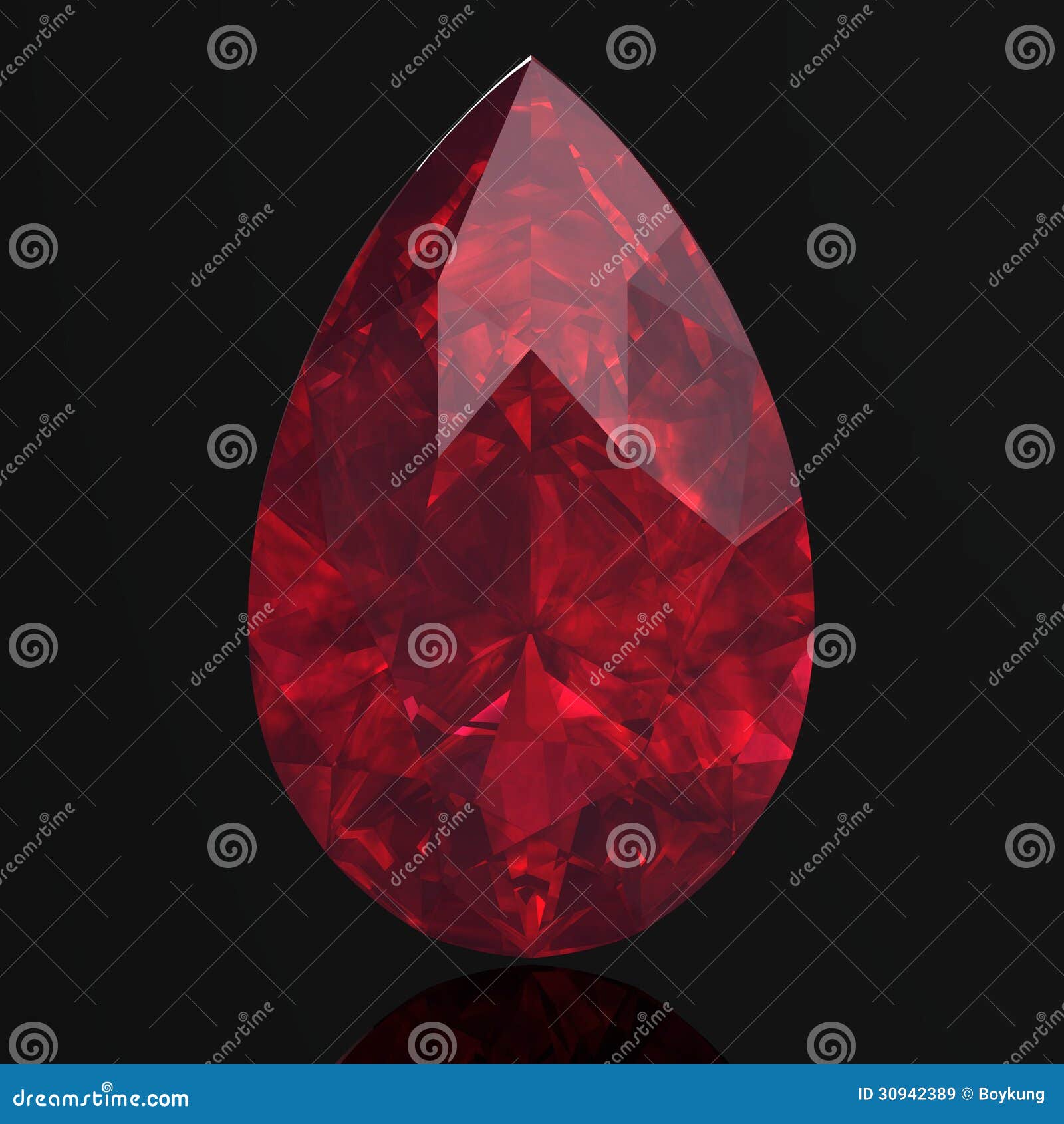 Ruby Or Rodolite Gemstone Funny Cartoon Character. Ruby Heart-cut ...