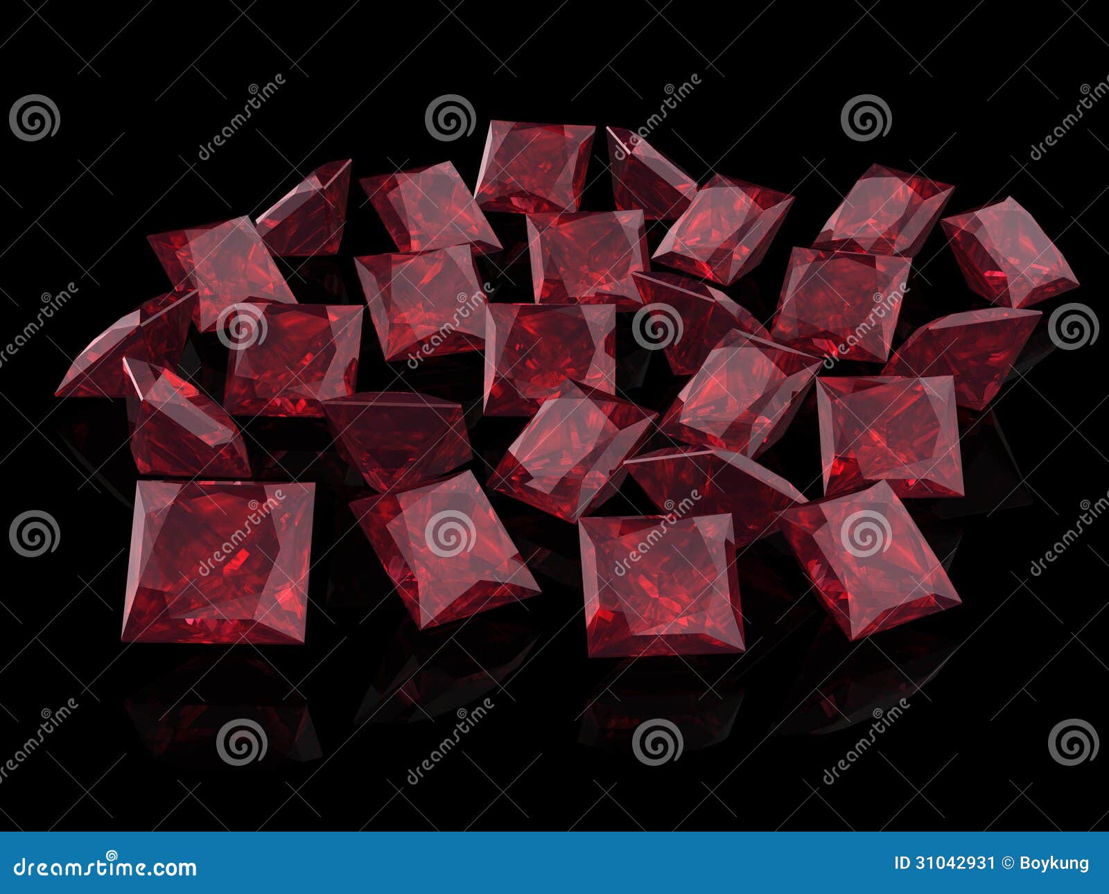 Ruby or Rodolite gemstone stock illustration. Illustration of abundance ...