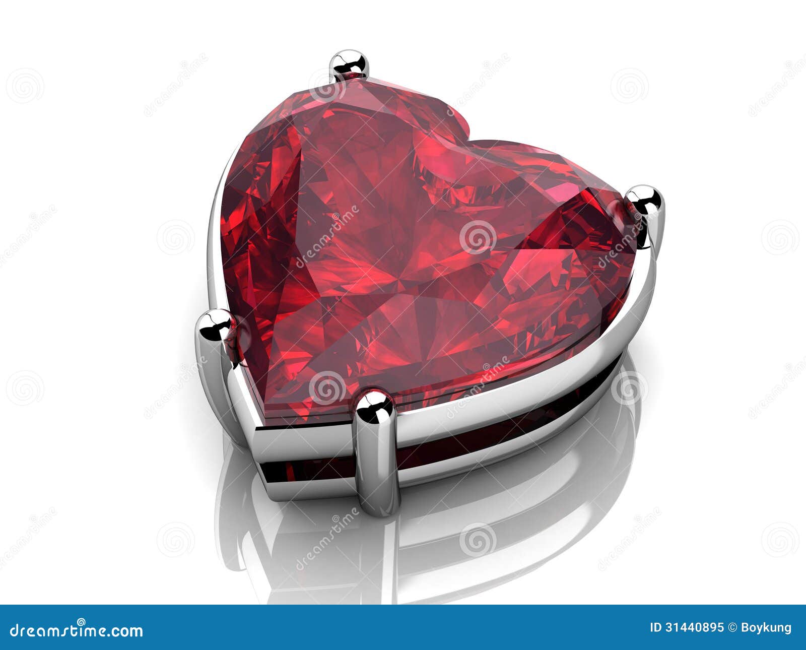 Ruby Or Rodolite Gemstone Funny Cartoon Character. Ruby Heart-cut ...