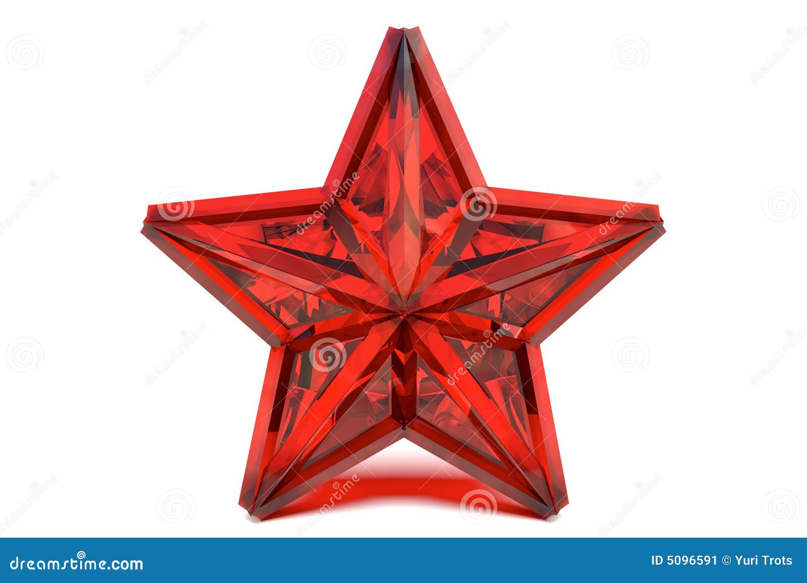 Red Ruby Star As On The Kremlin.Vector Illustration On White Background ...