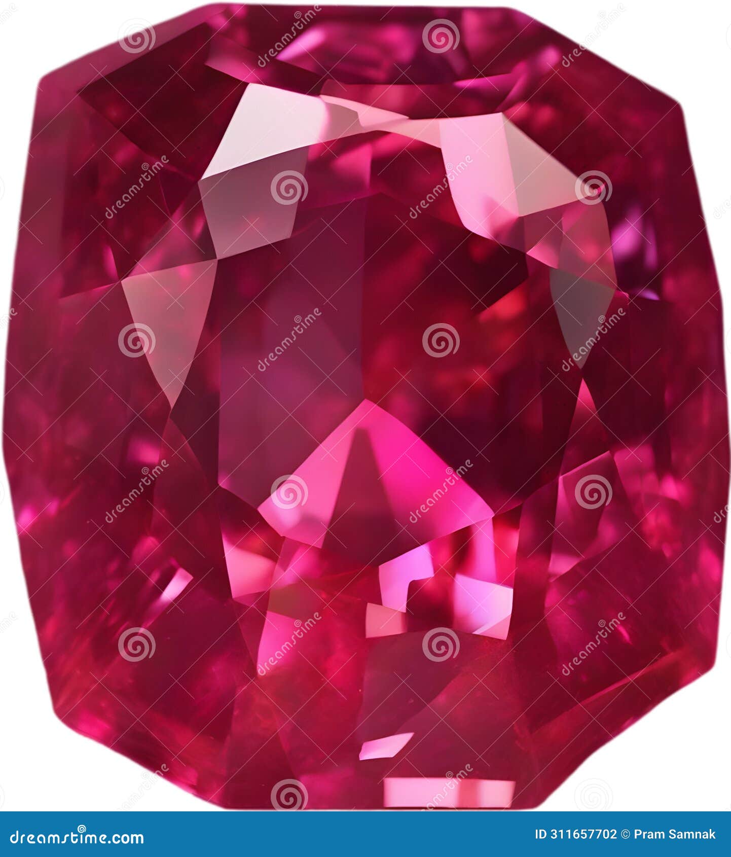 Ruby Stone, Colorful Gemstone Clipart. AI-Generated. Stock Photo ...