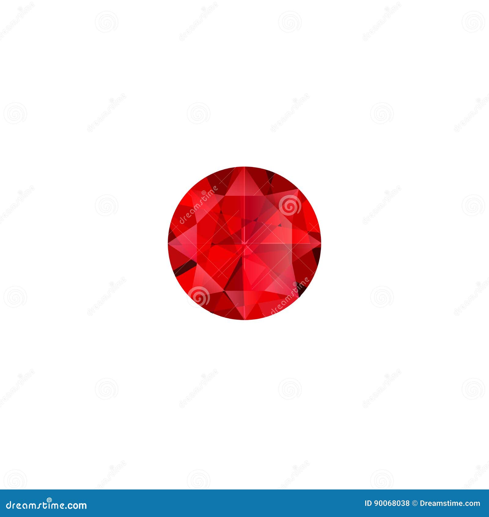 Ruby Stone Luxury Jewel Vector Isolated Illustration Stock Vector ...