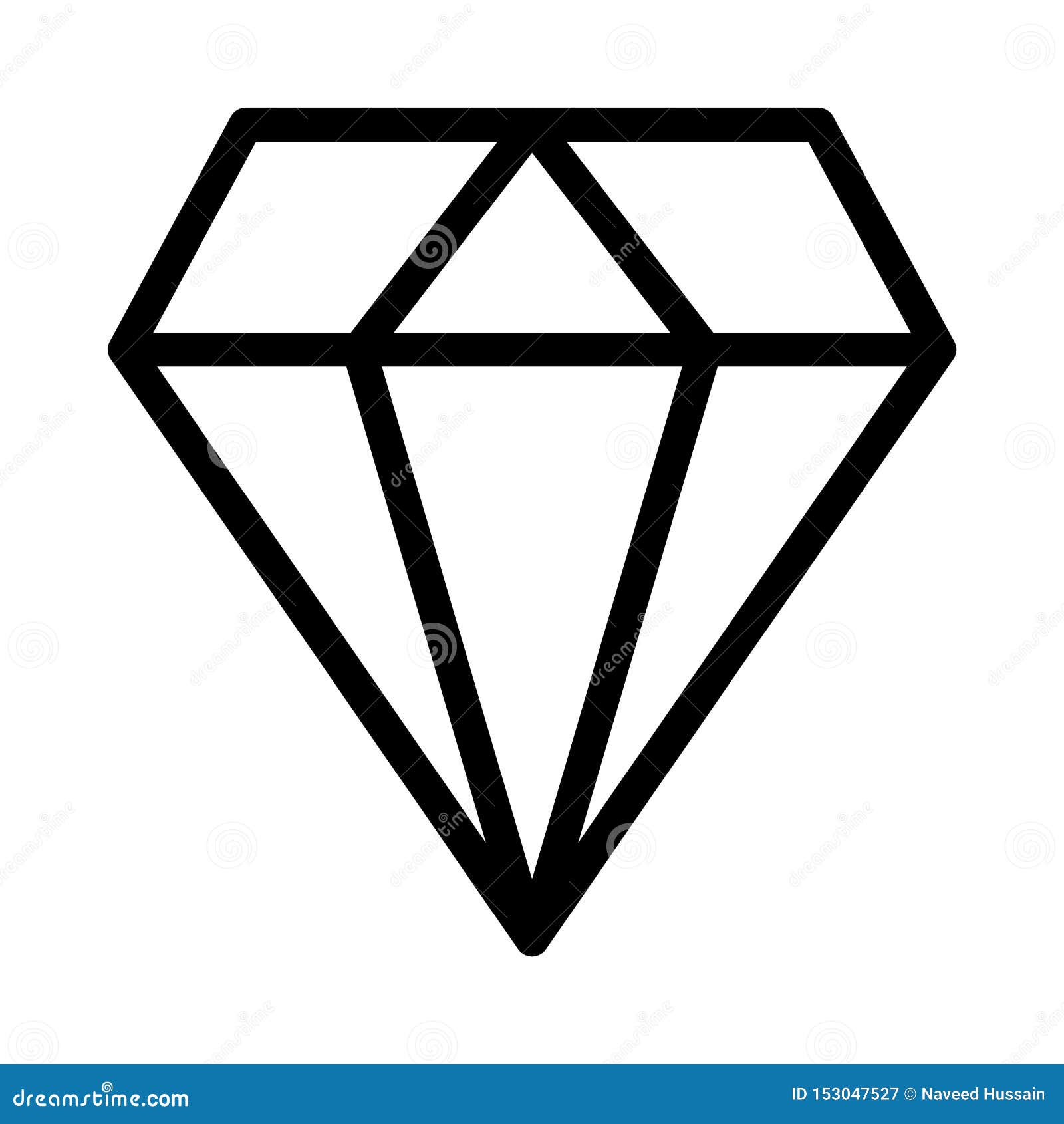 Ruby thin line vector icon stock vector. Illustration of development ...