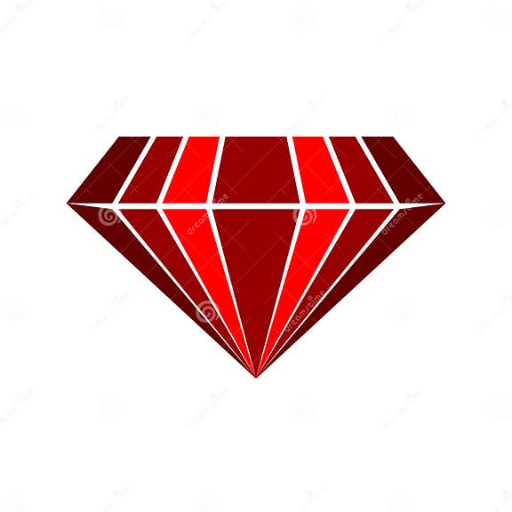 Ruby vector logo stock vector. Illustration of ruby - 129626085