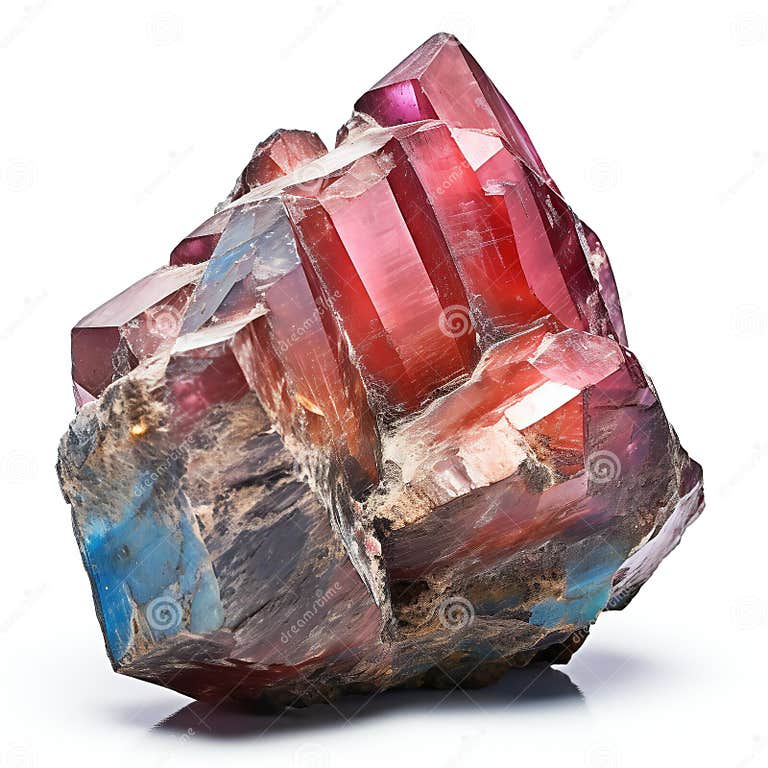 Ruby on a white background stock illustration. Illustration of natural ...