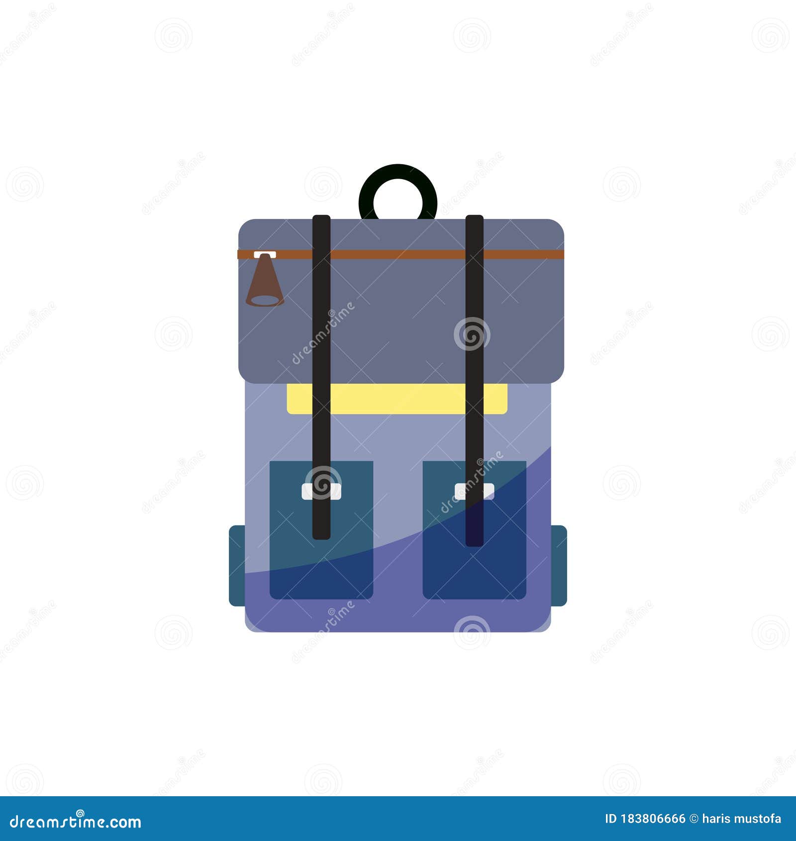 Rucksack Graphic Design Template Vector Isolated Stock Vector ...