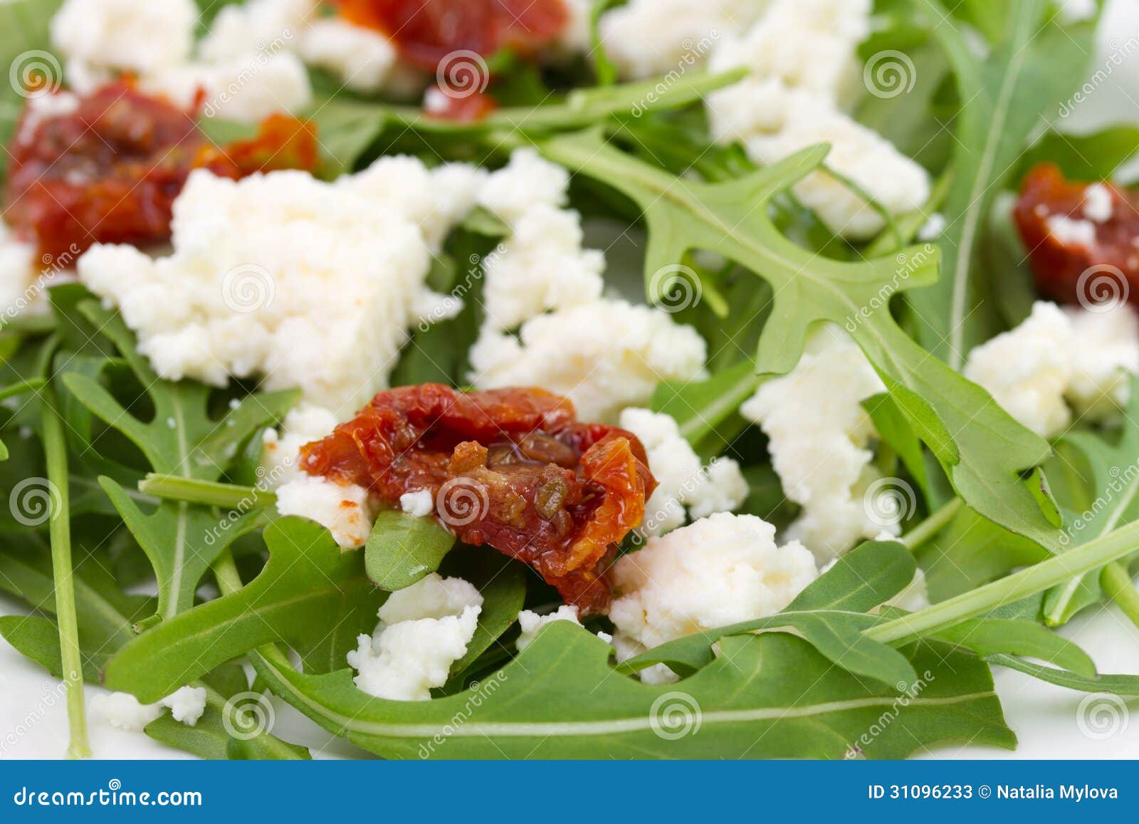 Rucola with cheese stock image. Image of appetizer, tomato - 31096233
