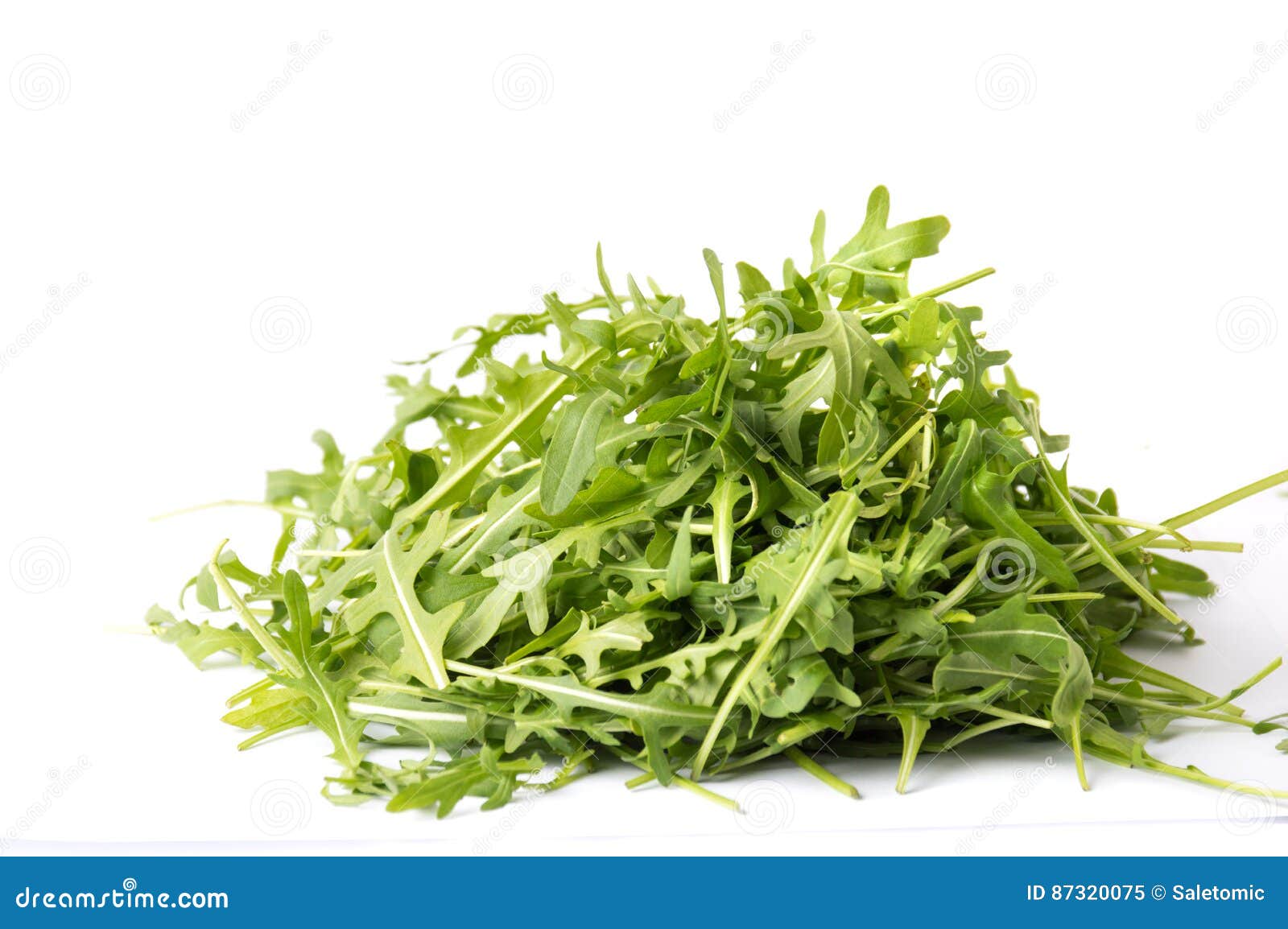 Rucola Plant Green Leaves Isolated Stock Image - Image of diet, lettuce ...