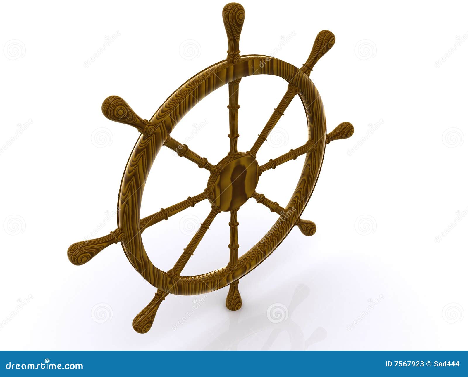 Rudder stock illustration. Illustration of wood, yachting - 7567923