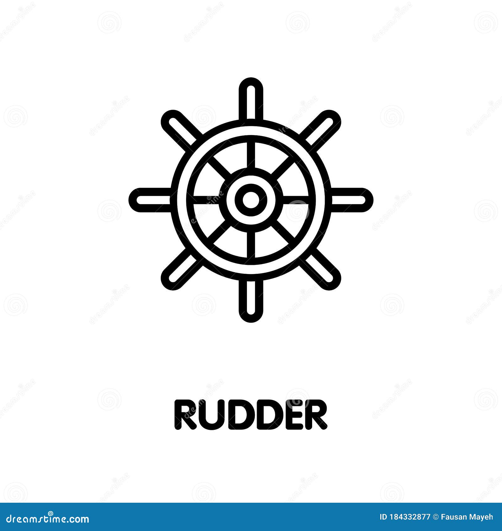 Rudder 3D Illustration Royalty-Free Stock Photography | CartoonDealer ...