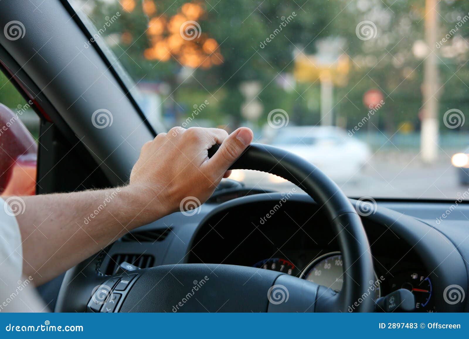 A rudder of the car stock image. Image of road, finger - 2897483