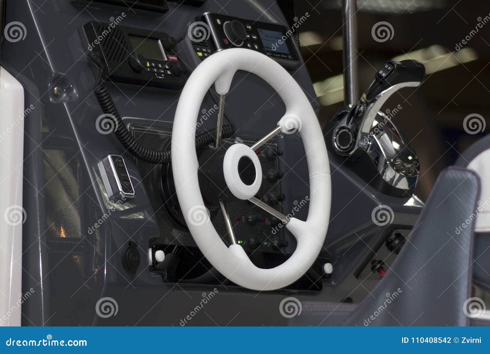 Speed boat rudder stock photo. Image of bridge, fashioned - 110408542