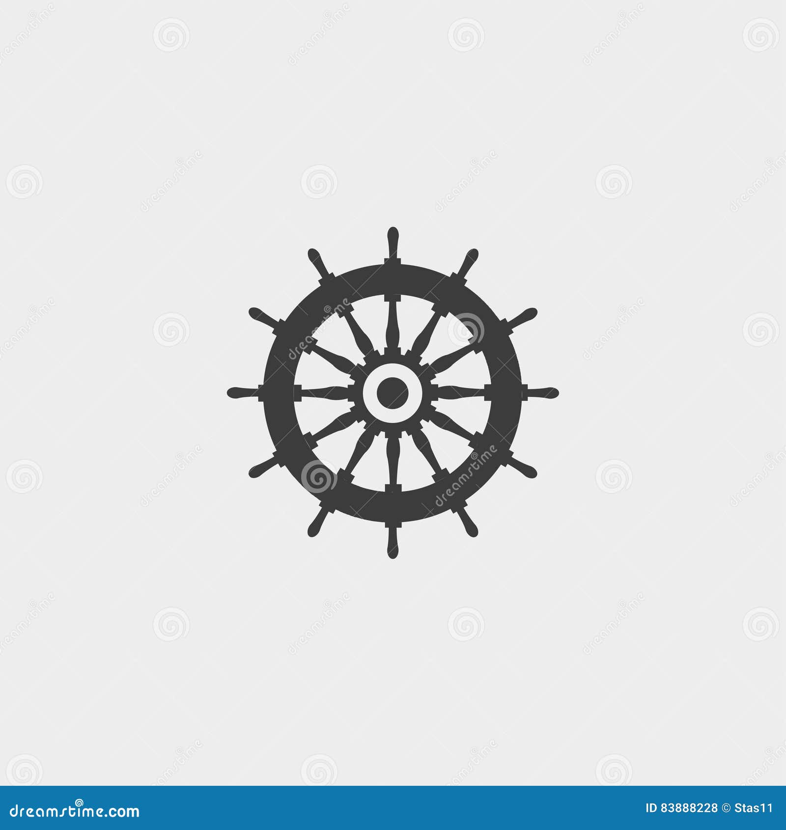 Car Rudder Color Icon Vector Illustration | CartoonDealer.com #197447572