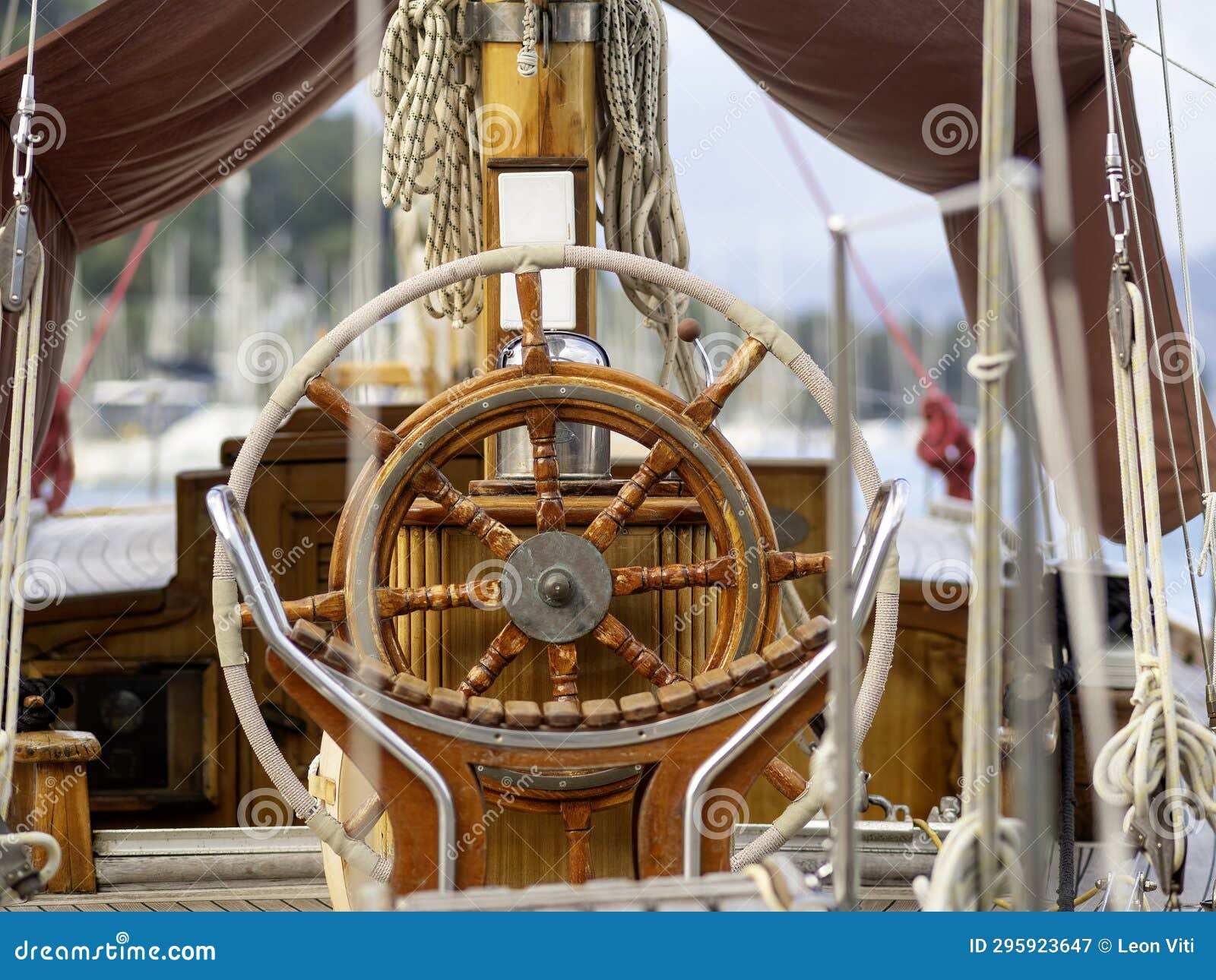 Rudder of the old ship stock image. Image of exterior - 295923647