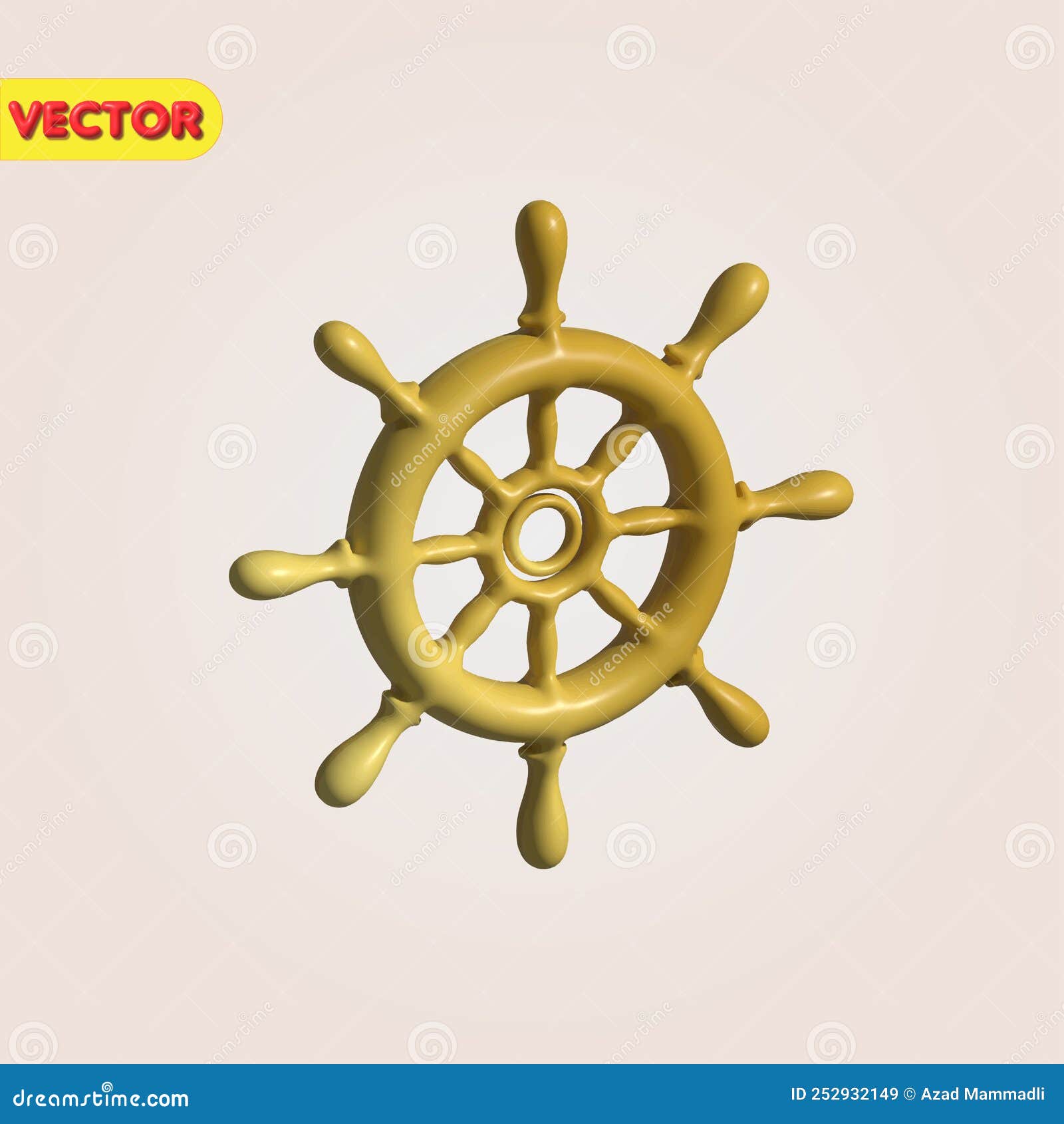 Rudder of Sailing Ship. Vector Stock Vector - Illustration of boat ...