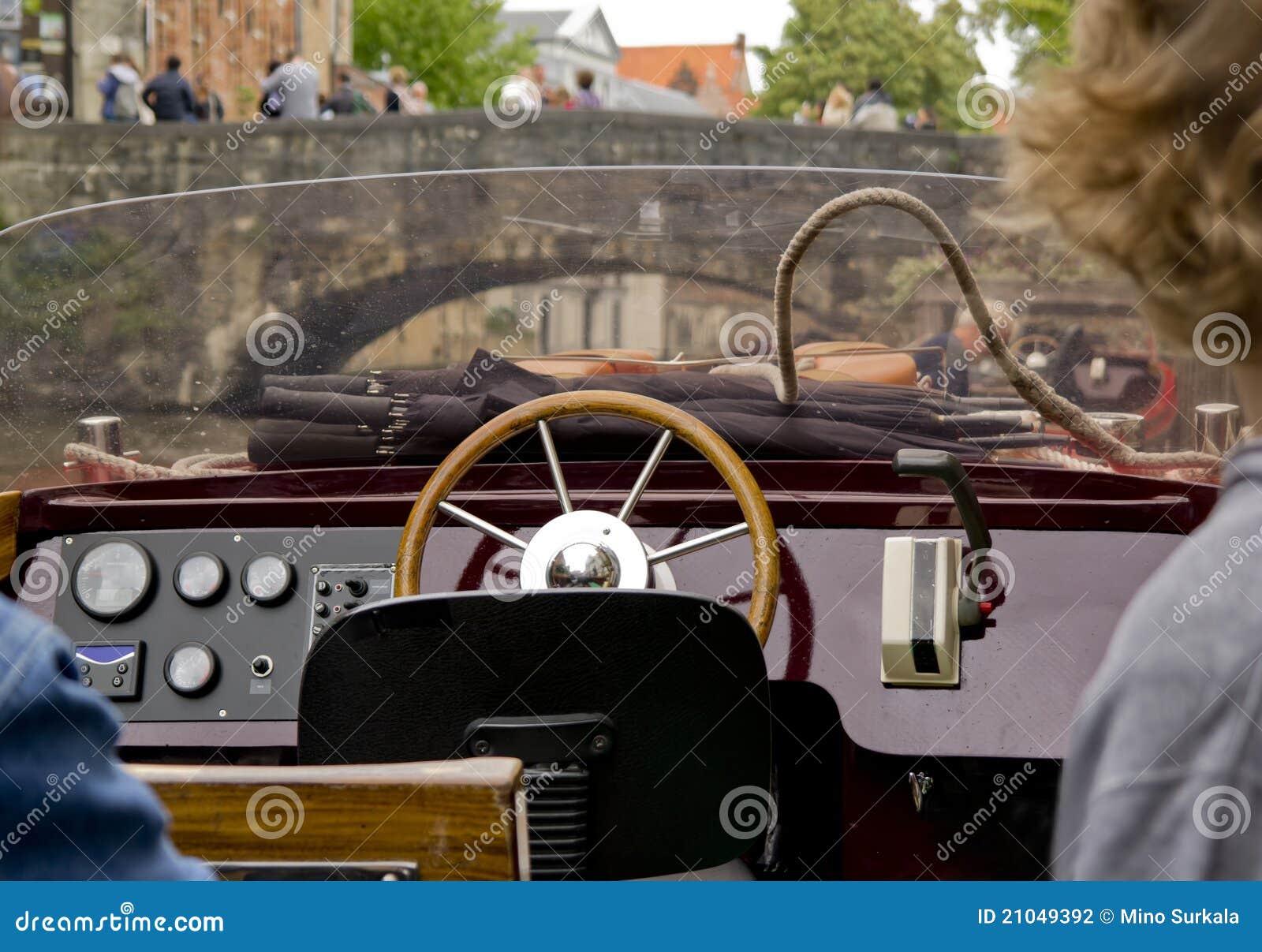 Rudder in Tourist Boat stock photo. Image of attraction - 21049392