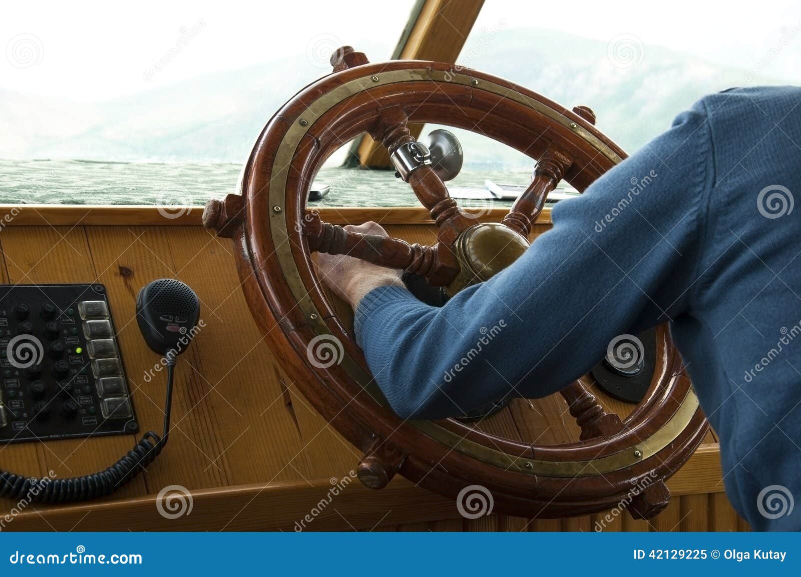 Rudder on a yacht. stock image. Image of water, vacations - 42129225