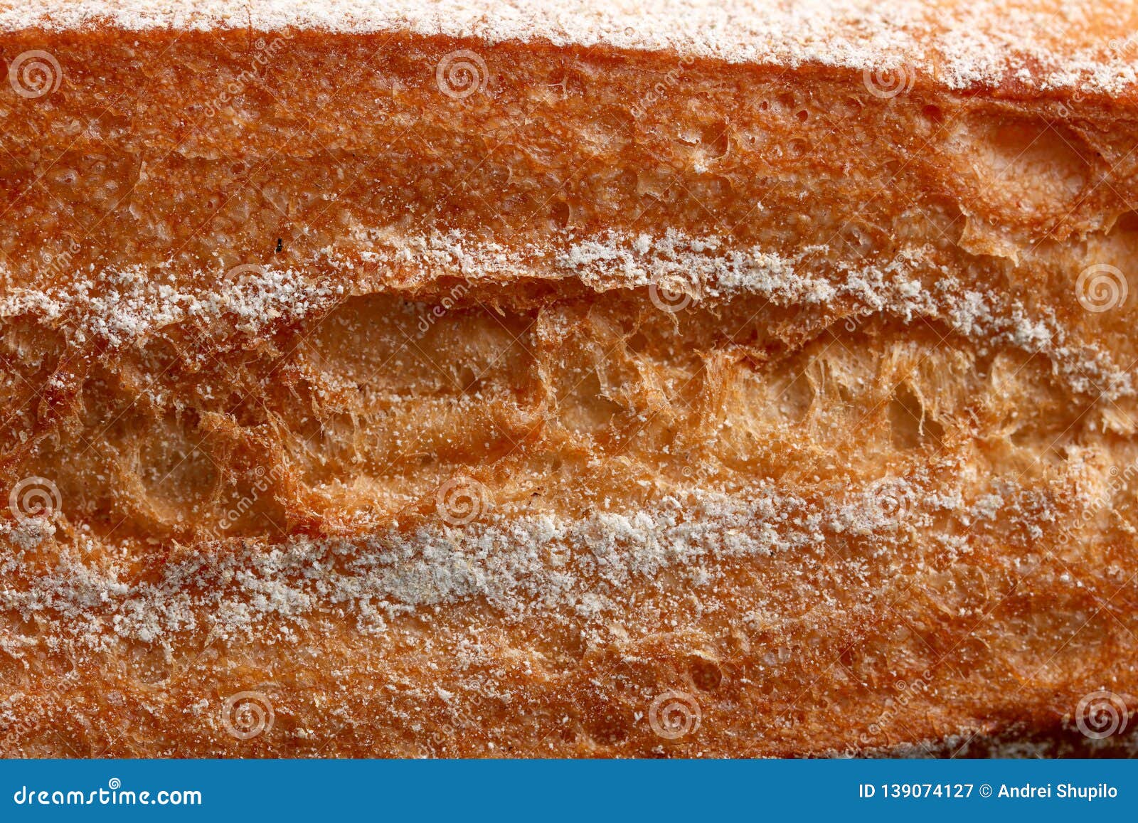Ruddy Crust on Bread As an Abstract Background Stock Image - Image of ...