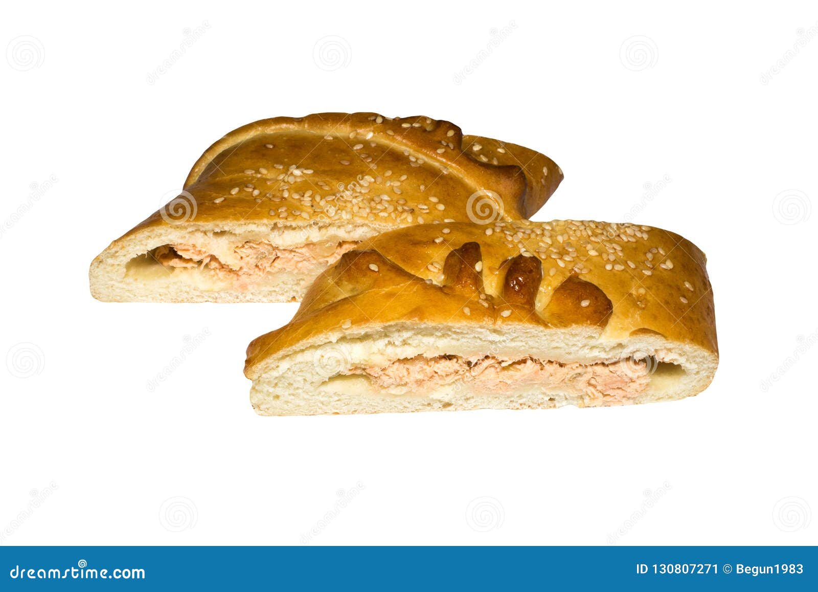 Ruddy Fish Pie on White Background. Stock Image - Image of cabbage ...